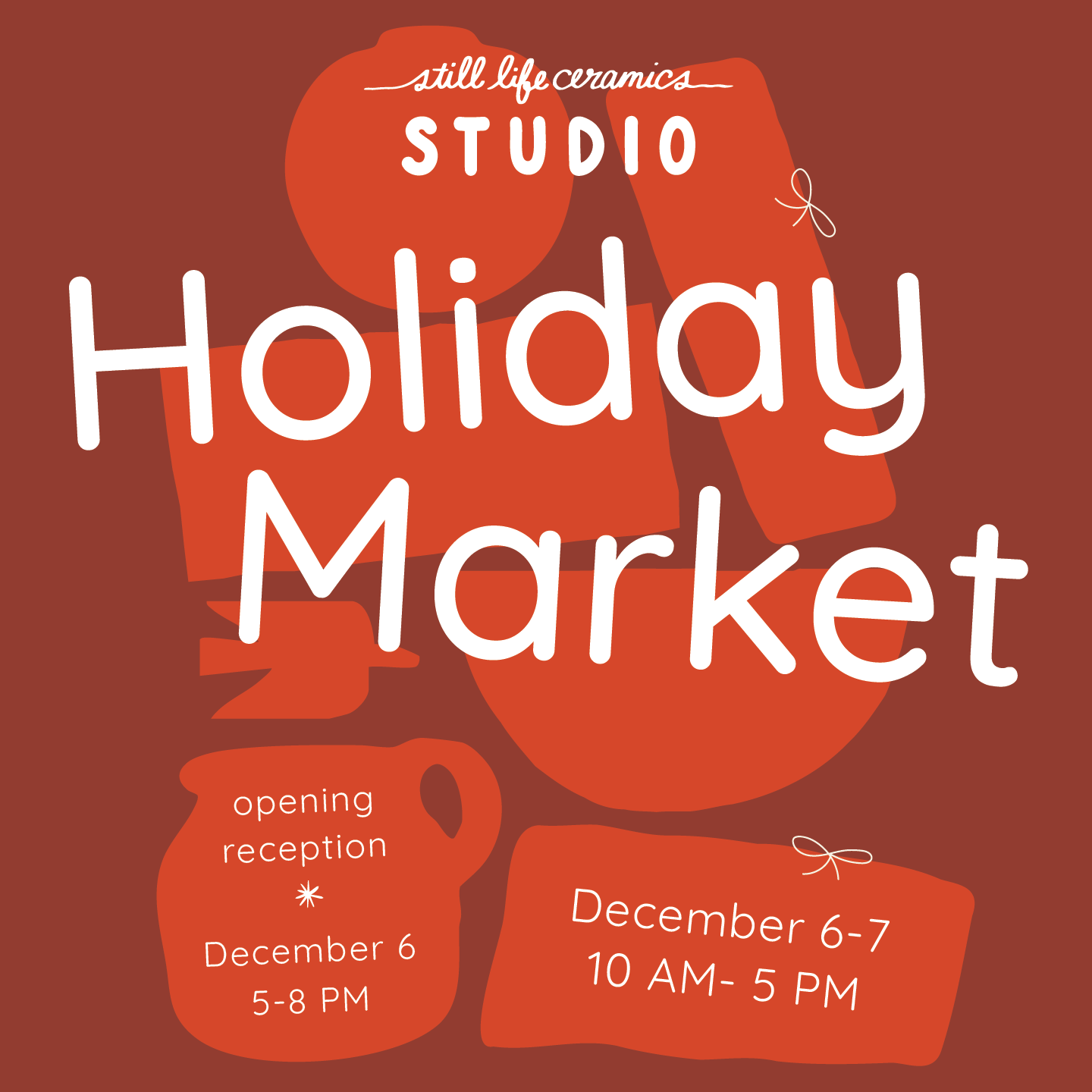 Holiday Pottery Market Richmond 2025 | Still Life Studio RVA
